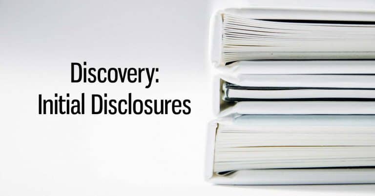 Discovery: Initial Disclosures | Rachel Ann Nunes